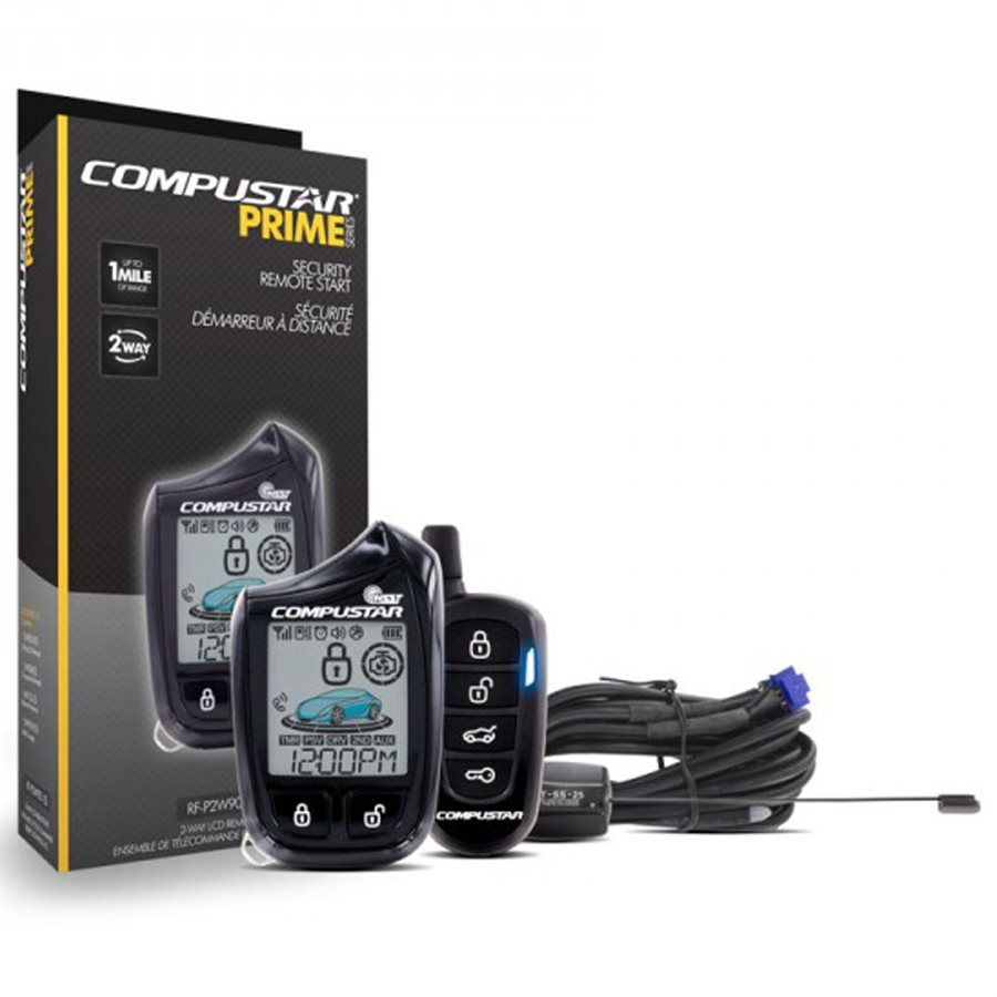 Kit de LCD Remoto de 2 Vías CompuStar Prime con un alcance de hasta 1 milla