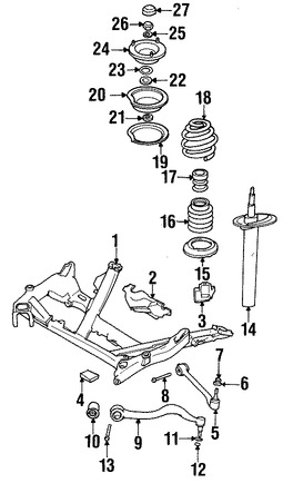 Tornillo y Arandela de Rótula de Suspensión Original para BMW Marca BMW ...