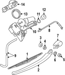 Motor Limpiaparabrisas Vidrio Trasero Original para BMW Marca BMW ...