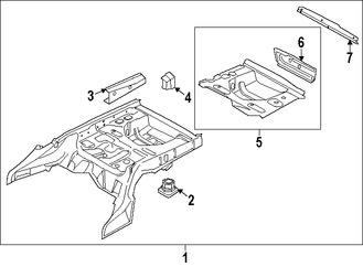 Travesano Plataforma de Piso Original para BMW Marca BMW Número de ...