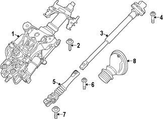 Cardán de Eje de Columna Dirección Original para BMW Marca BMW Número ...