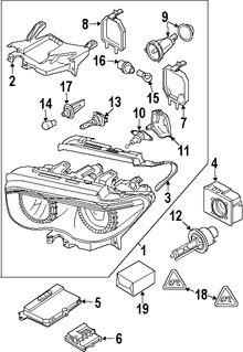 Portalampara de Faros Laterales Original para BMW Marca BMW Número de ...