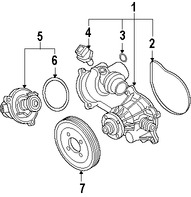 Empacadura de la carcasa del termostato del refrig Original para BMW ...