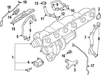 Tubo de Refrigerante del Turbo Original para BMW 740li BMW 740i BMW ...