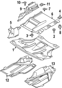 Guardasalpicaduras del soporte del radiador Original para BMW X3 Marca ...