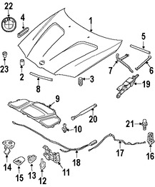Cable Abre Capo Original para BMW X3 Marca BMW Número de Parte 51233434665
