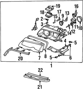 Encendedor de Faro de Xenon Original para BMW Marca BMW Número de Parte ...