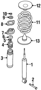 Aislante de Muelle Original para BMW Marca BMW Número de Parte 33531094518
