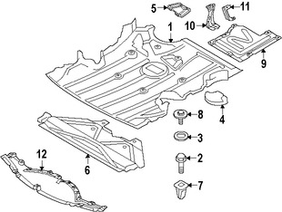 Guardasalpicaduras del soporte del radiador Original para BMW Marca BMW ...