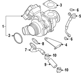 Tubo de Aceite del Turbo Original para BMW 328d BMW 328d xDrive BMW X3 ...