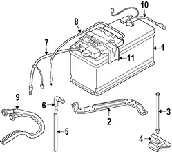 Cable de batería Original para BMW Marca BMW Número de Parte 61129255047