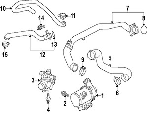 Manguera de Refrigerante Original para BMW X5 2011 2012 2013 Marca BMW ...