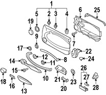 Clip de Panel de Moldura Pilar A Original para BMW Mini Cooper Marca ...
