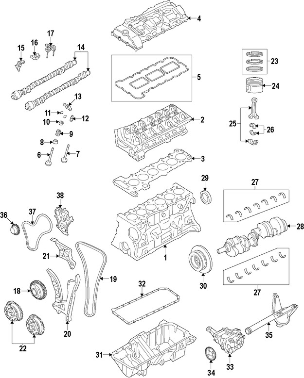 Piston Original para BMW X5 BMW Marca BMW Número de Parte 11258619196
