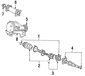 Juego Bota para Junta Homocinetica Original para Dodge Ram 50 ...