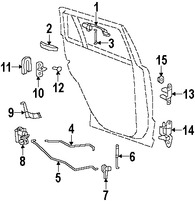 Bisagra de puerta Original para Dodge Caliber Jeep Compass Jeep Patriot ...