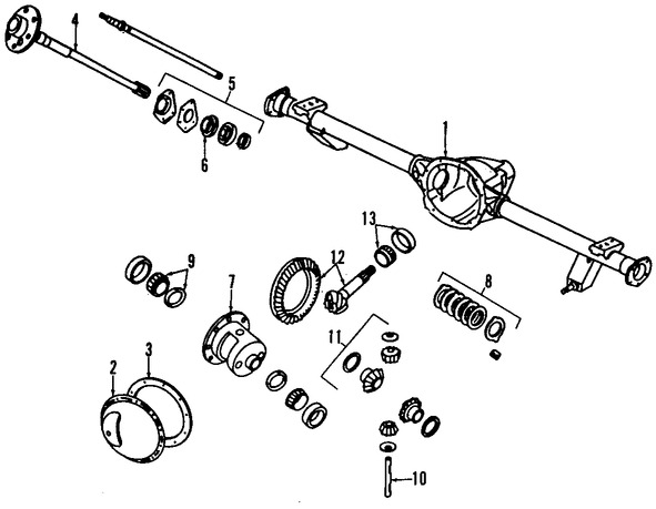 Cojinete de Apoyo Diferencial Original para Jeep Cherokee Jeep Wrangler ...