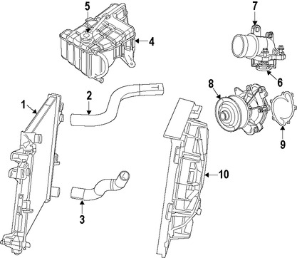 Kit de Termostato de Refrigerante del Motor Original para Jeep Grand ...
