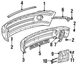 Soporte de cubierta de parachoques Original para Dodge Ram 1500 Dodge ...