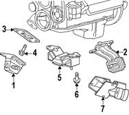 Montura del motor Original para Dodge Ram 2500 Dodge Ram 1500 Dodge Ram ...