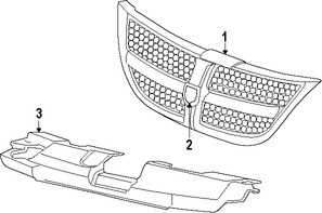 Deflector de aire soporte de radiador Original para Dodge Grand Caravan ...