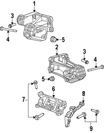 Montura del motor Original para Dodge Ram 2500 2008 2009 2010 Dodge Ram ...