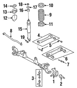 Brazo de Control de suspensión Original para Jeep Grand Cherokee 1999 ...