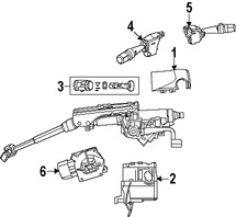 Cubierta de la Columna de Direccion Original para Jeep Patriot Jeep ...