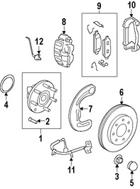 Manguera de freno hidráulico Original para Ford F-150 2004 Marca FORD ...