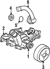 Carcasa del termostato del refrigerante del motor Original para Ford ...