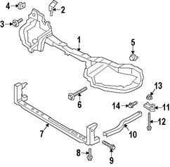 Barra sujeción soporte del radiador Original para Ford Escape Ford C ...