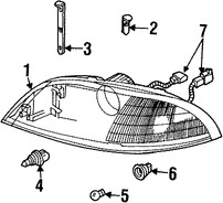 Faro Original para Ford Windstar 2001 2002 2003 Marca FORD Número de ...