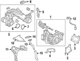 Empacadura del Turbo Original para Honda Civic 2016 2017 Honda CR-V ...