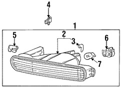 Bombilla de luz trasera Original para Acura Honda Marca HONDA Número de ...