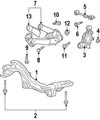 Brazo remolcador de suspensión Original para Honda CR-V 2007 2008 2009 ...