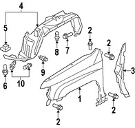 Perno de cubierta de parachoques Original para Acura Honda Marca HONDA ...