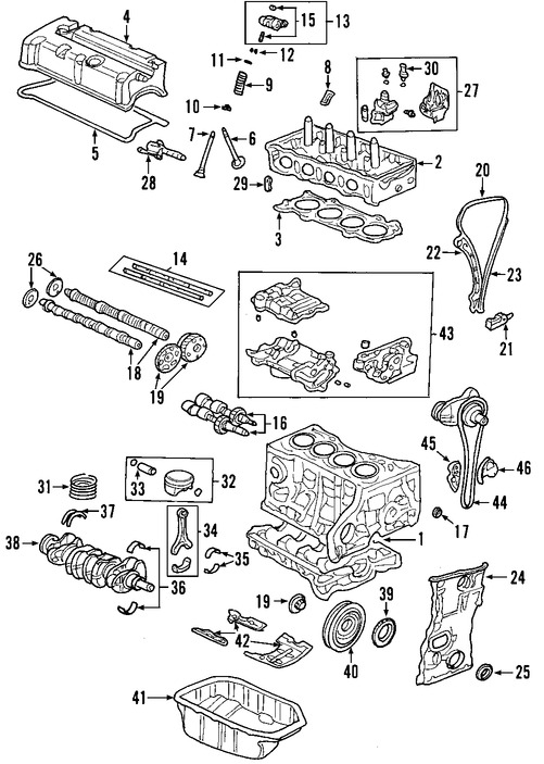 Cadena del Tiempo del Motor Original para Honda CR-V Honda Element ...