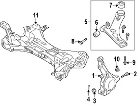 Brazo de Control de suspensión Original para Hyundai Sonata Hyundai ...