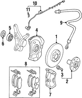 Rodaje de Rueda Original para Hyundai Elantra Hyundai Tiburon Kia ...