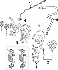 Manguera de freno hidráulico Original para Hyundai Elantra 2007 2008 ...