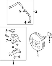 Válvula de Control Reforzador de Frenos de Potencia para Hyundai Santa Fe