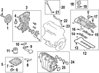 Cárter Original para Hyundai Kia Marca HYUNDAI Número de Parte 215102B700