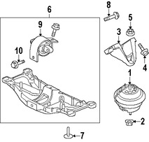 Montura del motor Original para Jaguar Marca JAGUAR Número de Parte C2D2745