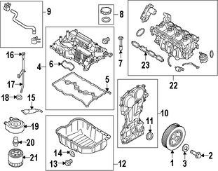 Sello del cigueñal del motor Original para Kia Hyundai Marca KIA Número ...