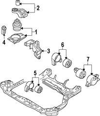 Montura del motor Original para Kia Rio Kia Rio5 Hyundai Accent Marca ...