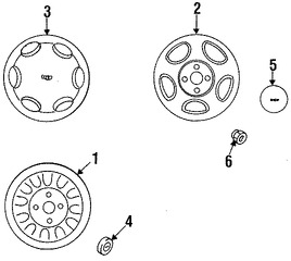 Tuerca de la Rueda Original para Kia Sephia Kia Spectra Kia Rio Kia ...