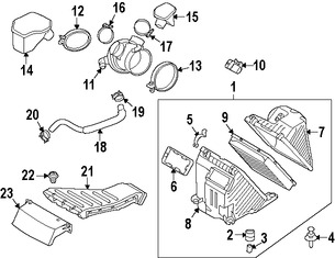 Manguera de Admisión de Aire del motor Original para Kia Sorento 2011 ...