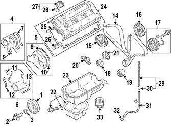 Tapa de Valvula del Motor Original para Kia Sedona 2005 Kia Amanti 2005 ...