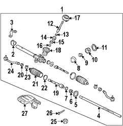 Piñon Cremallera, unidad completa Original para Kia Rio 2012 2013 2014 ...