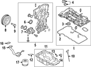 Cubierta de Correa del Tiempo Original para Kia Forte Koup Kia Forte5 ...
